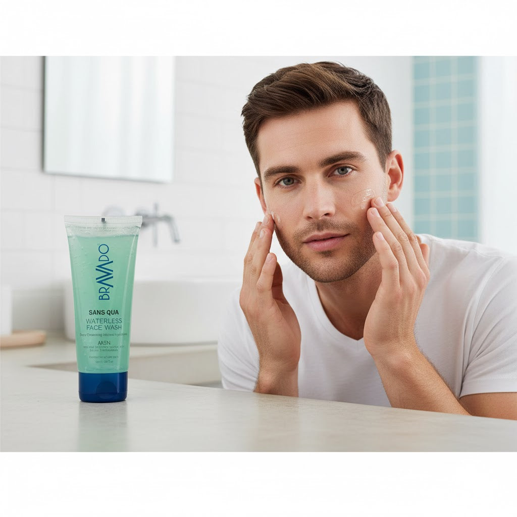 Why Waterless Face Wash Is the Future of Men’s Skincare – Bravado